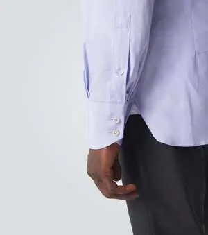 TOM FORD Cotton Poplin Shirt - Blue
