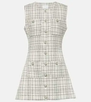 SAME Grace Checked Knitted Minidress