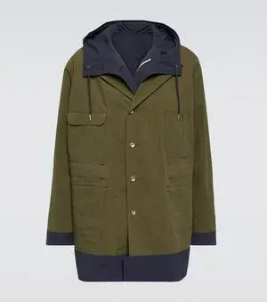 Sacai Reversible Cotton-blend Ripstop Coat