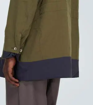 Sacai Reversible Cotton-blend Ripstop Coat