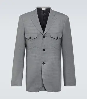 Comme Des Garçons Homme Deux Checked Wool Blazer