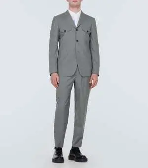 Comme Des Garçons Homme Deux Checked Wool Blazer