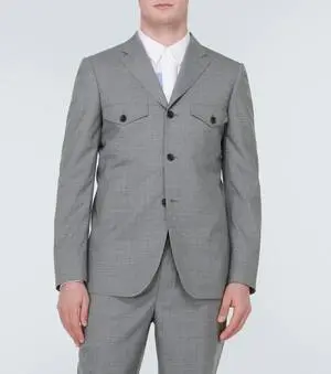Comme Des Garçons Homme Deux Checked Wool Blazer
