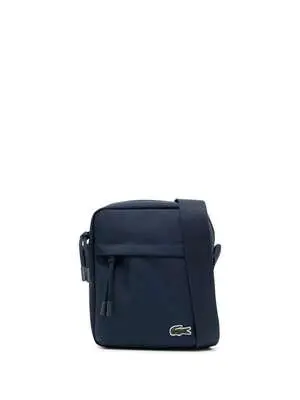 Lacoste Logo Appliqué Messenger Bag - Blue