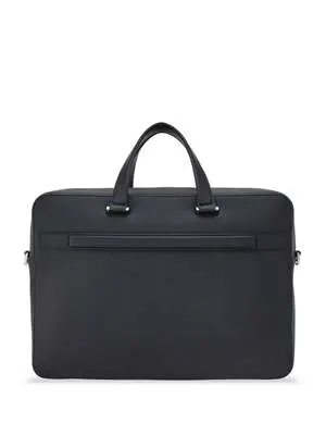 FERRAGAMO Gancini Leather Briefcase - Black
