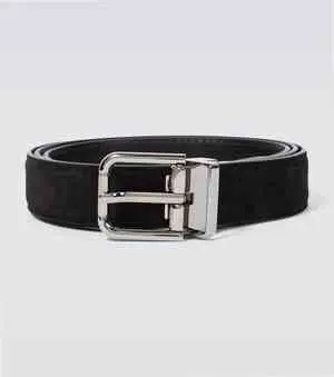 Dolce & Gabbana Suede Belt - Black