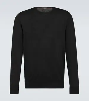 Men's Black Wool Sweaters