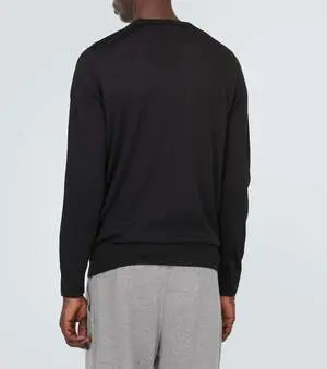 Loro Piana Knitted Virgin Wool Top - Black