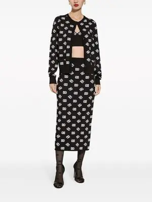 Dolce & Gabbana Logo Knit Top - Black