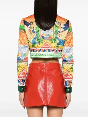 Casablanca Triomphe D' Cropped Jacket