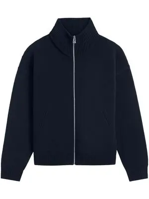 Axel Arigato Core Wool-blend Zipped Cardigan - Blue