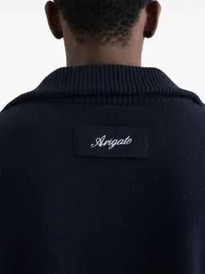 Axel Arigato Core Wool-blend Zipped Cardigan - Blue