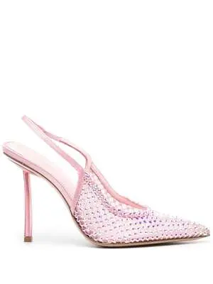 LE SILLA Gilda 100mm Crystal-embellished Pumps
