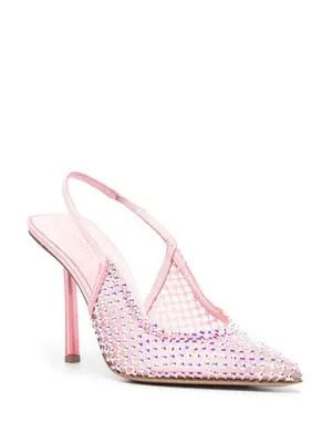 LE SILLA Gilda 100mm Crystal-embellished Pumps