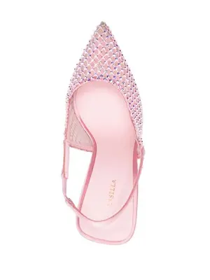 LE SILLA Gilda 100mm Crystal-embellished Pumps