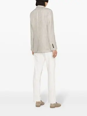 Brunello Cucinelli Herringbone Linen Blazer