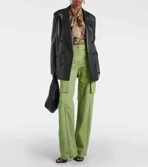 Stella McCartney Mid-rise Cotton Cargo Pants
