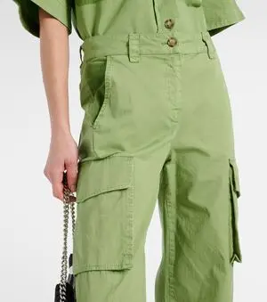 Stella McCartney Mid-rise Cotton Cargo Pants