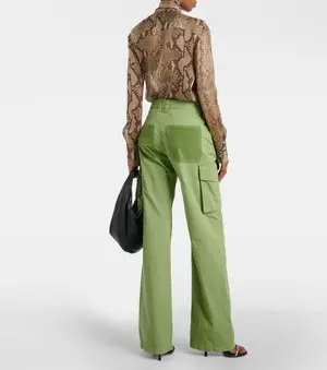 Stella McCartney Mid-rise Cotton Cargo Pants