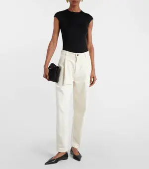 Tove Deca Jersey Top - Black