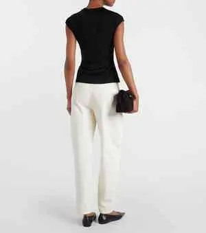 Tove Deca Jersey Top - Black
