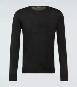 Loro Piana Knitted Virgin Wool Top - Black