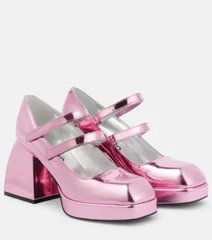NODALETO Bulla Babies 90 Leather Mary Jane Pumps