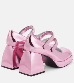 NODALETO Bulla Babies 90 Leather Mary Jane Pumps