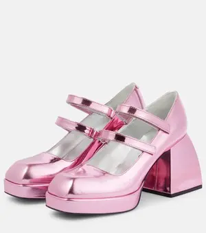 NODALETO Bulla Babies 90 Leather Mary Jane Pumps