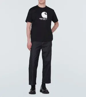 Junya Watanabe X Carhartt Logo Cotton Jersey T-shirt