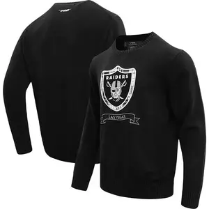PRO STANDARD Las Vegas Raiders Crest Knit Sweater