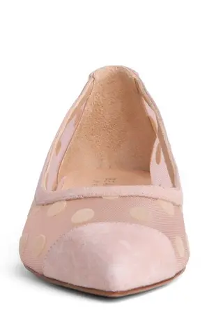 BEAUTIISOLES Blake Polka Dot Flats - Light Pink