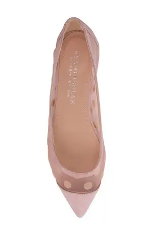 BEAUTIISOLES Blake Polka Dot Flats - Light Pink