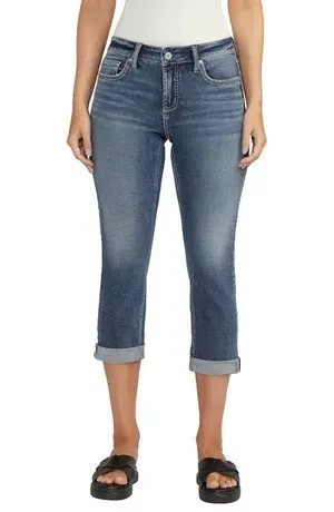 SILVER JEANS CO. Elyse Capri Jeans
