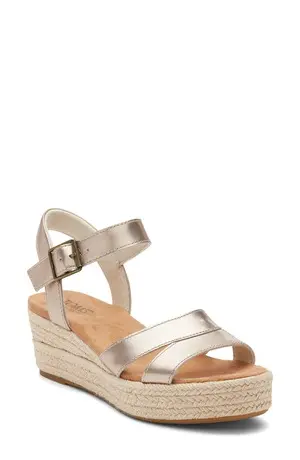 Toms Audrey Ankle Strap Espadrille Platform Wedge Sandal
