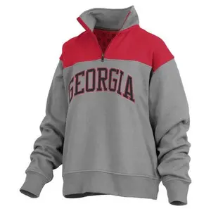 PRESSBOX Georgia Bulldogs Fleece Quarter-zip Jacket