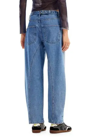 Desigual Double Waist Balloon Leg Jeans