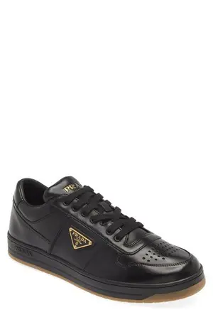 Prada Downtown Leather Sneakers - Nero