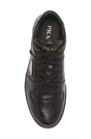 Prada Downtown Leather Sneakers - Nero