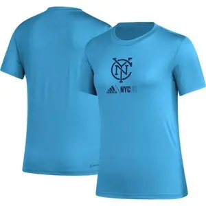 Adidas New York City Fc Aeroready Club Icon T-shirt - Light Blue