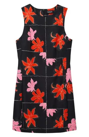 Desigual Floral Print Mini Dress