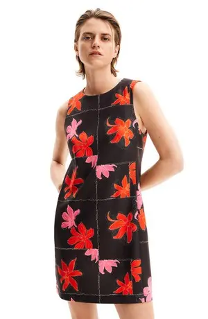Desigual Floral Print Mini Dress