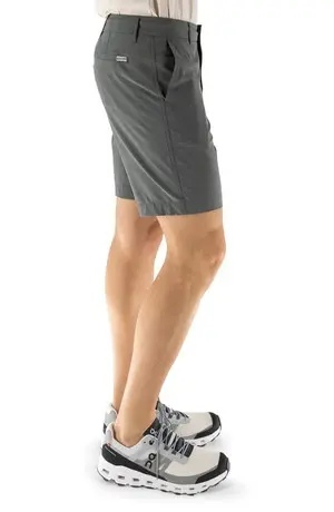 DEVIL-DOG DUNGAREES 8" Hybrid Shorts - Light Grey