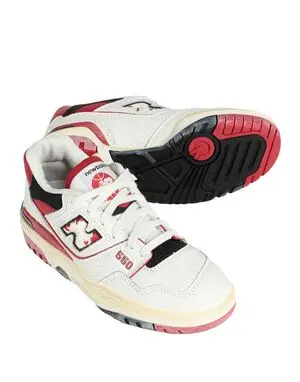 NEW BALANCE Leather Sneakers - White