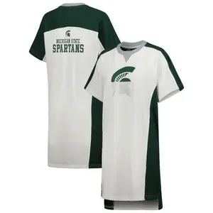 G-III 4HER BY CARL BANKS Michigan State Spartans Home Run T-shirt Dress - White