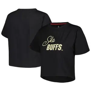 KADYLUXE Colorado Buffaloes Milky Silk Cropped T-shirt - Black