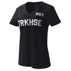 G-III 4HER BY CARL BANKS Trackhouse Racing Dream Team V-neck T-shirt - Black