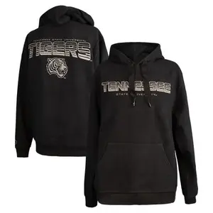 FISLL Tennessee State Tigers Puff Print Sliced Pullover Hoodie - Black