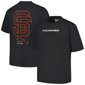 PLEASURES San Francisco Giants Ballpark T-shirt - Black