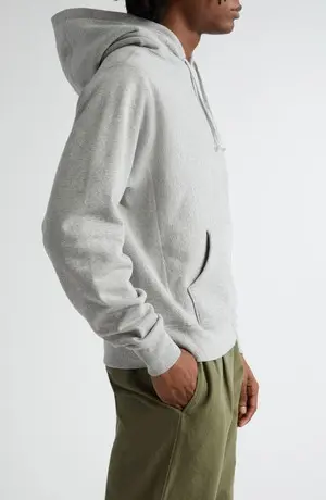 NOAH Classic Cotton French Terry Hoodie - Heather Grey